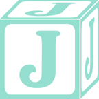 Baby Block "J" – PAINTLESS design